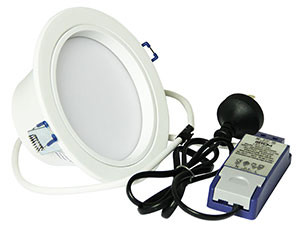 14W LED Downlight Dimmable 830lm IP20 3000K 145mm White | Lighting Style