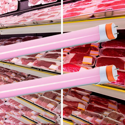 16W Pink Opal LED Meat Display Tube 1200mm | Lighting Style