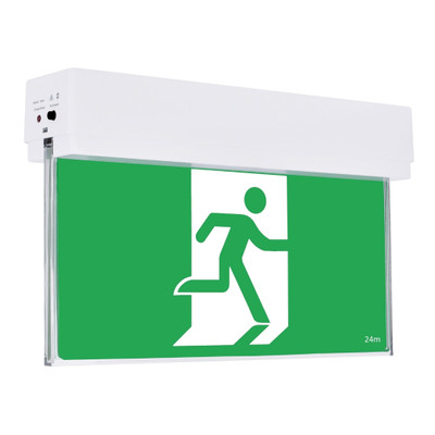 2W Emergency Exit Light Industrial Strength LED 24m Surface Mounted 2 ...