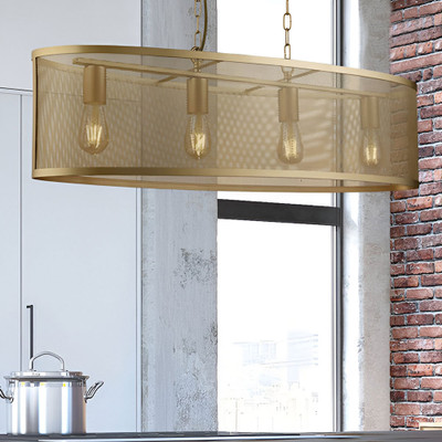 Gold Chef Table Pendant E27 240W 910mm | Lighting Style
