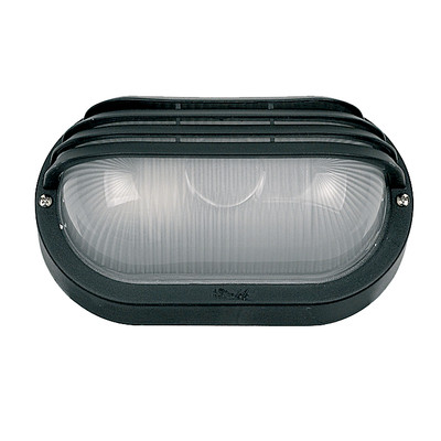 Black Ovoid Eyelid Nylon Bulkhead Light | Lighting Style