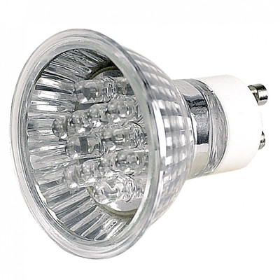 GU10 LED Globe In Clear Glass 1W 4000K 51lm | Lighting Style