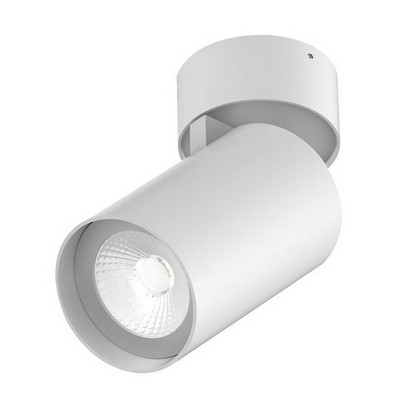 Adjustable Surface Mounted Cylindrical Downlight In White Tri Colour ...