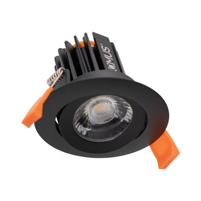 Mini Tiltable Downlight Black 5CCT 13W 1163lm IP44 Commercial Grade ...