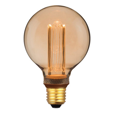 LED Amber Filament 95mm E27 3.5W 1800K 120lm Dimmable | Lighting Style