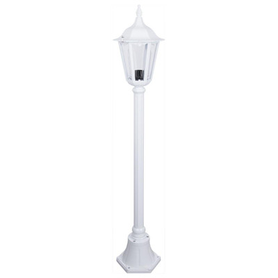 Baroque Single Head Short Post Light - White Finish B22 Made In Italy ...