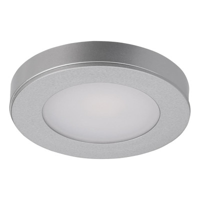 Round 12V 3.6W LED Cabinet Light Silver Finish / White LED | Lighting Style