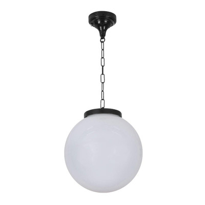 Contemporary 30cm Sphere Pendant Black Finish E27 | Lighting Style