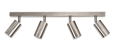 Ceiling Lights 4 Adjustable GU10 Spotlights IP44 Chrome C400 | Lighting ...