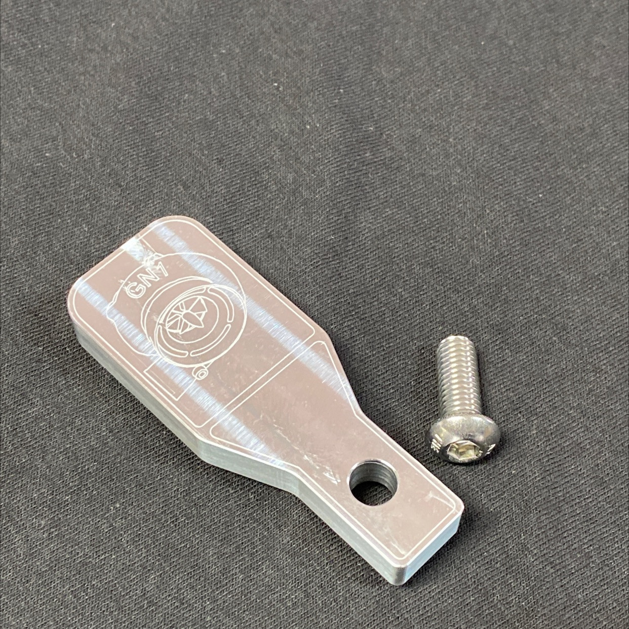 Billet EGR Block off Plate Engraved Gn1 Logo