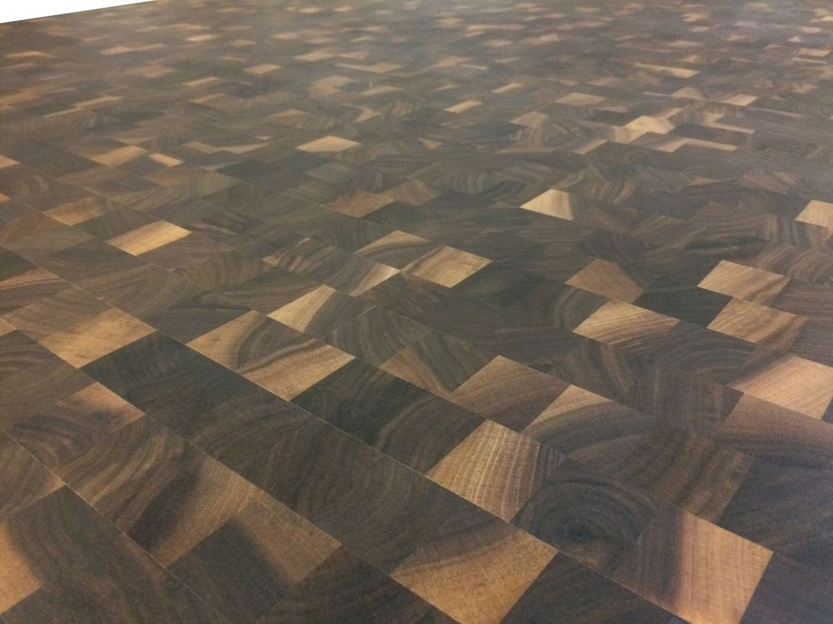 Rustic Walnut End Grain Butcher Block Countertop