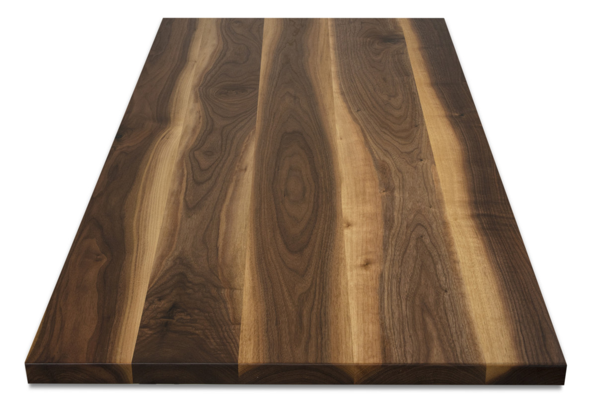 Rustic Walnut Wide Plank Countertop