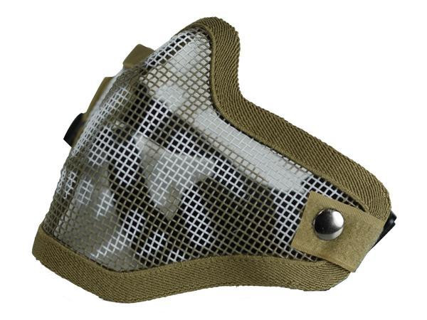 Bravo Tac Gear: Strike Steel Half Face Mask - Skull Tan - CampXSurplus