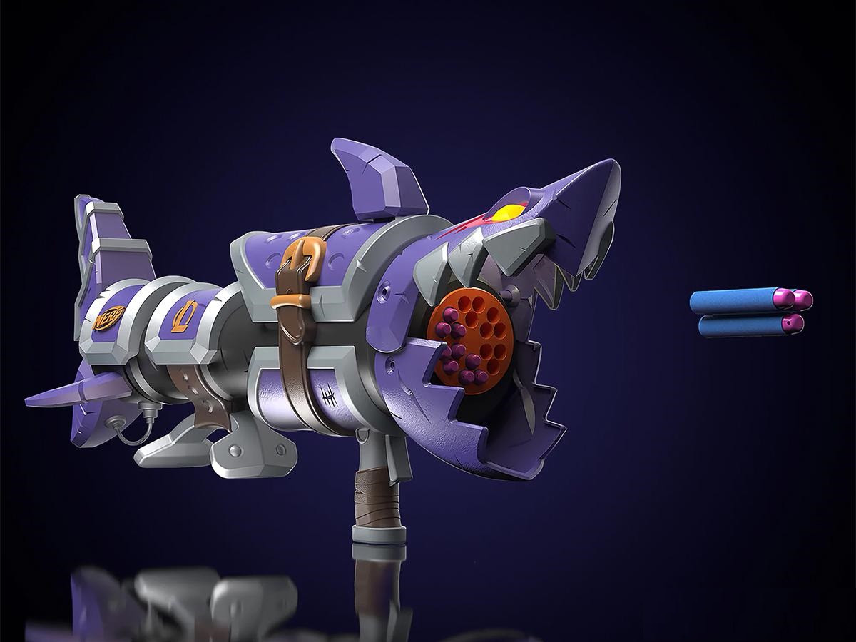 Nerf League of Legends LMTD Jinx Fishbones Dart-Firing Blaster ...