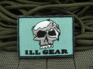 Zombie War Skull - Foliage - Morale Patch - CampXSurplus