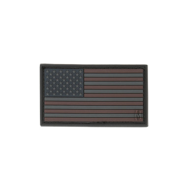 US Flag 2" PVC - Morale Patch - Stealth - CampXSurplus