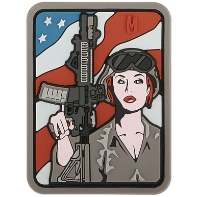 Soldier Girl PVC - Morale Patch - Arid - CampXSurplus