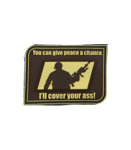 Give Peace a Chance - Tan - Morale Patch - CampXSurplus