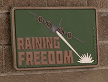 Raining Freedom 3D PVC Morale Patch - Multicam - CampXSurplus