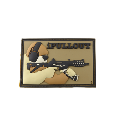 iPullout PVC - Morale Patch - Tan - CampXSurplus