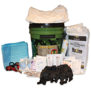 Survival Medical Birth Bucket Emergency Kit - CampXSurplus
