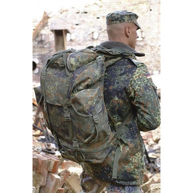 German Military Issue Flecktarn Backpack - CampXSurplus