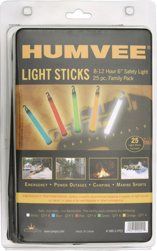 Safety Light Sticks 25 Pack - CampXSurplus