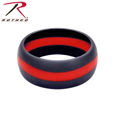 Rothco Thin Red Line Silicone Ring - CampXSurplus