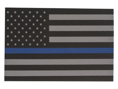 Thin Blue Line Flag Vinyl Sticker - CampXSurplus
