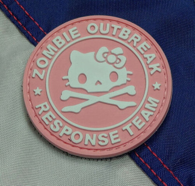 Pink Hello Kitty Zombie Outbreak PVC - Morale Patch - CampXSurplus