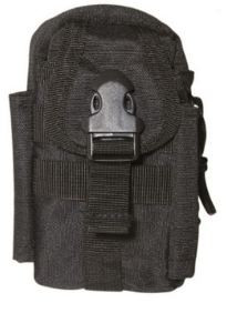 Mil-Tec Black Commando Belt Pouch - CampXSurplus