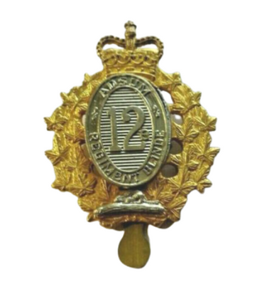 12e Regiment Blind De Canada Cap Badge - CampXSurplus