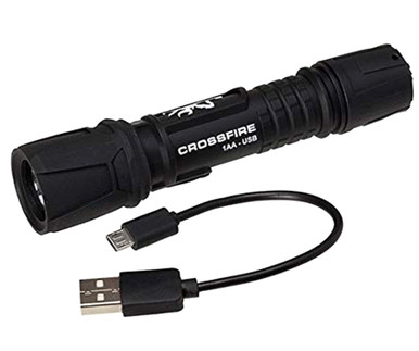 Crossfire 1AA USB Rechargeable Flashlight - CampXSurplus