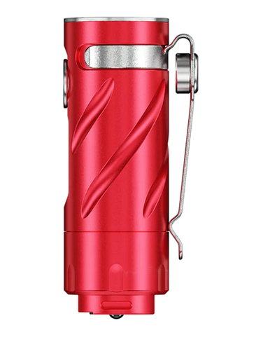 RovyVon S3 Red Rechargeable Compact Flashlight, Aluminum - 1800 Lumens - CampXSurplus