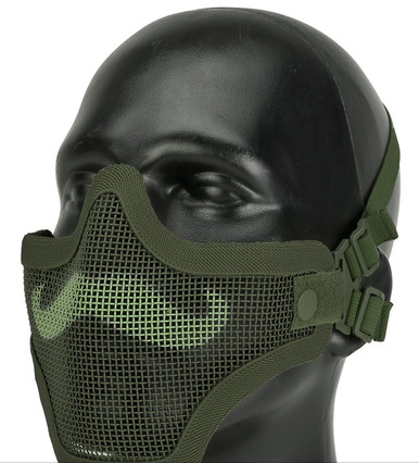 6mmProShop Iron Face Carbon Steel Mesh Moustache Lower Half Mask - OD ...