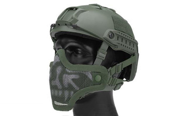 6mmProShop Iron Face Mesh "Striker V1" Lower Half Mask for Use with ...