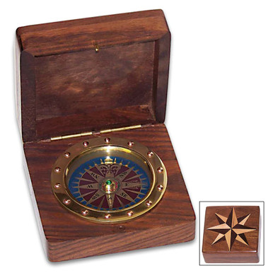 Compass Rose Box And Compass - CampXSurplus