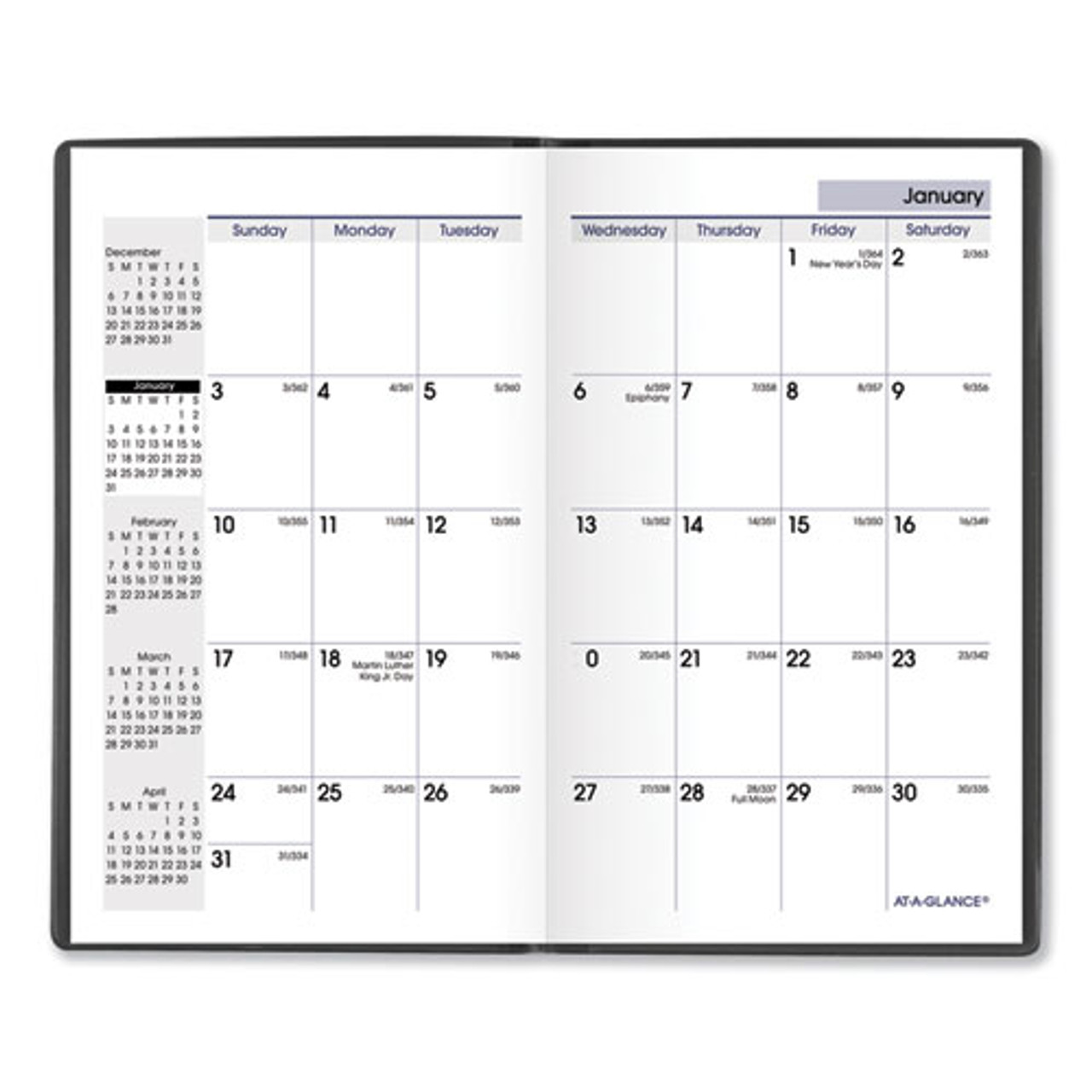 Pocket-sized Monthly Planner, 6 X 3.5, Black, 2022 - Monolith LLC Pocket-sized Monthly Planner, 6 X 3.5, Black, 2022 - Monolith LLC