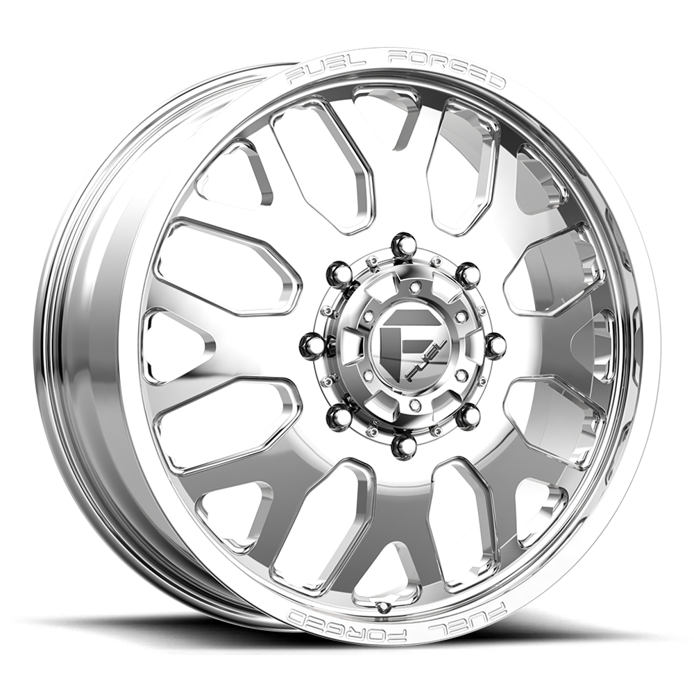 20, 22, 24 Fuel FF19D Polished for Dually Trucks with 8 & 10 Lugs F450