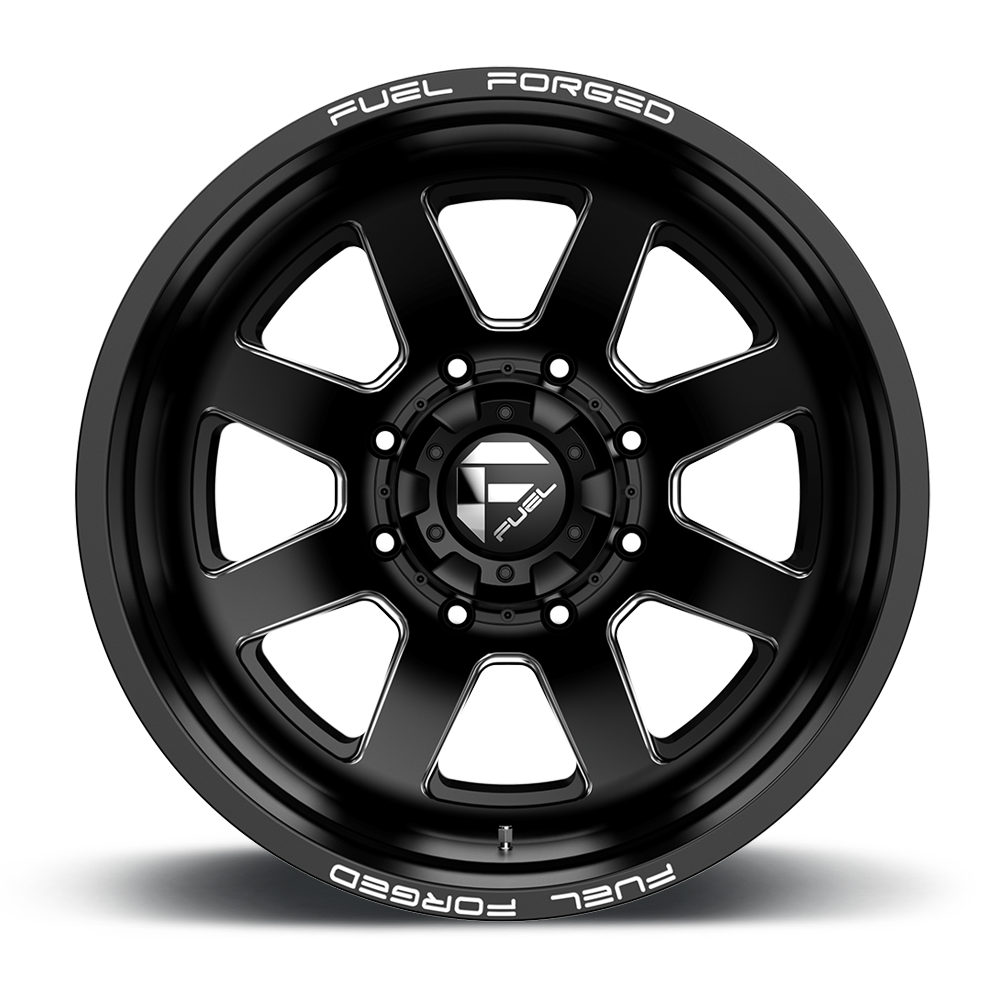 20, 22, 24 Fuel FF09D Black/Machined for Dually Trucks with 8 & 10 Lugs ...