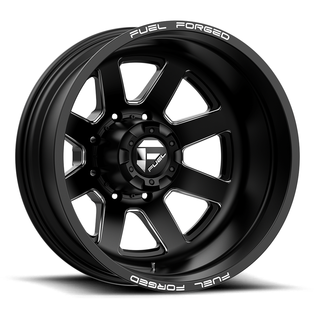 20, 22, 24 Fuel FF09D Black/Machined for Dually Trucks with 8 & 10 Lugs ...