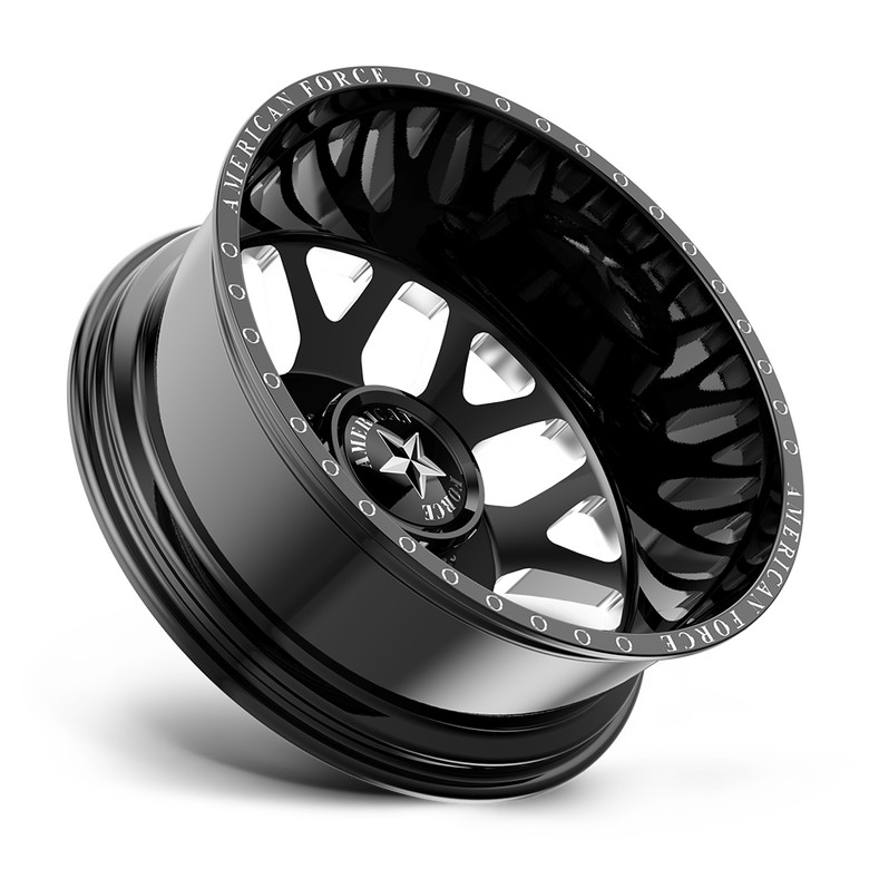 20, 22, 24 American Force DB03 Payload DBO Black Dually Wheels