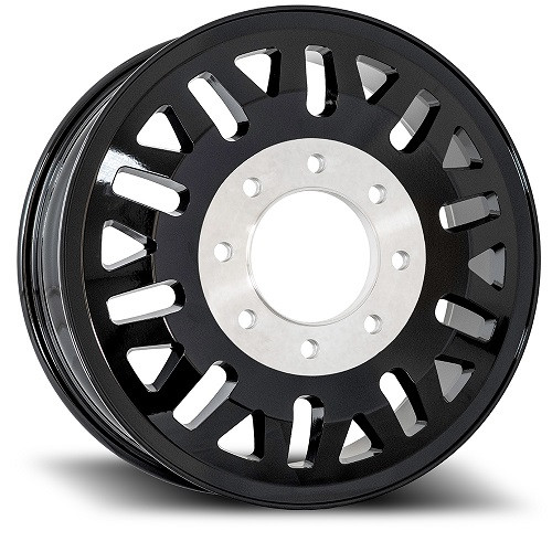 20 & 22 DDC Aftermath Black/Milled Dually Wheels