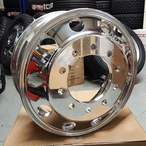 20 & 22 DDC Aftermath Polished Dually Wheels