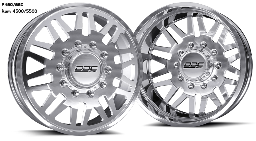 DDC Aftermath Polished | Dually Wheels