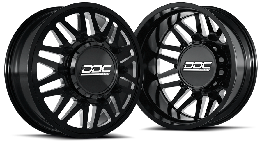 DDC Aftermath Black/Milled | Dually Wheels