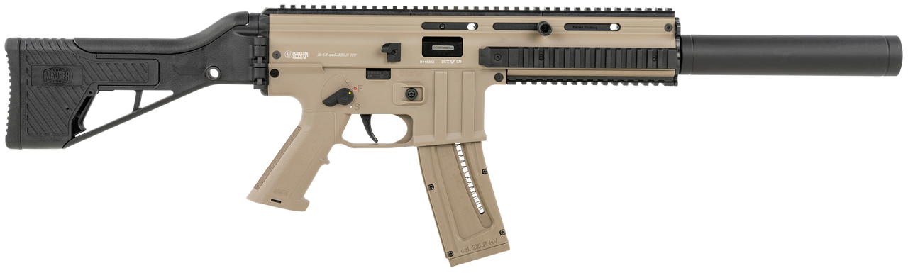 Blue Line Solutions Mauser M-15 SD 22 Long Rifle 16.50" 22+1 Tan Finish