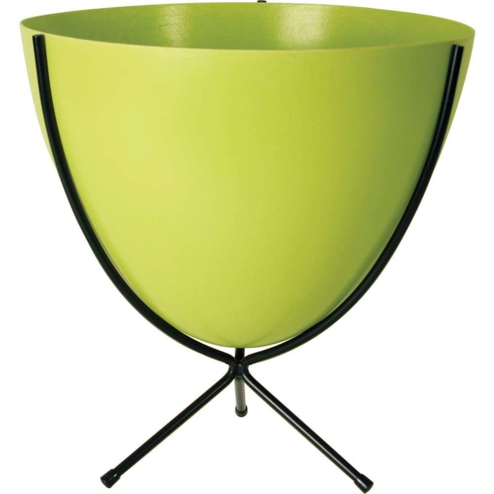Mid Century Bullet Planter Rattan - Designdistrict