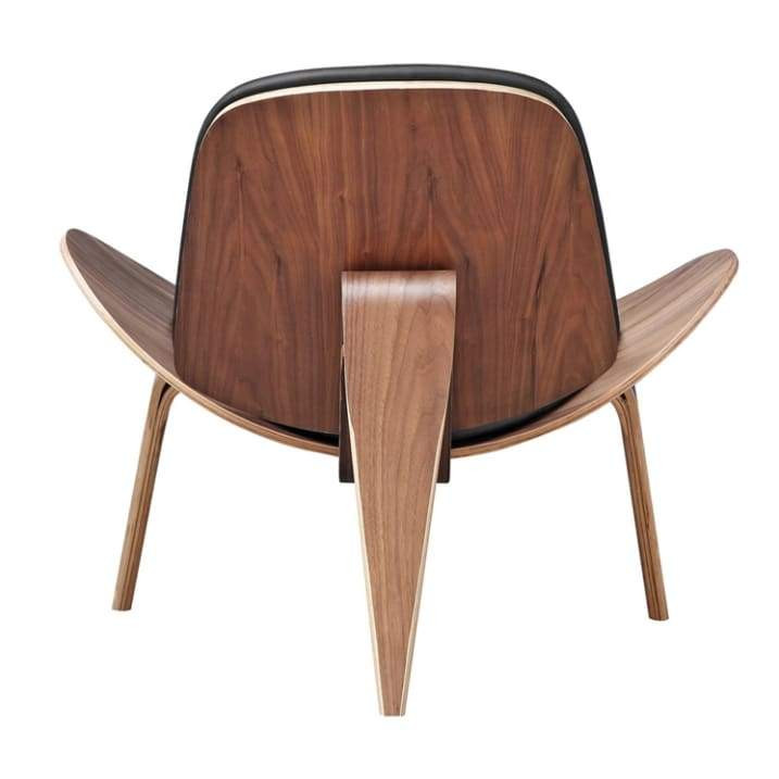 Shell Chair Black Leather - Designdistrict