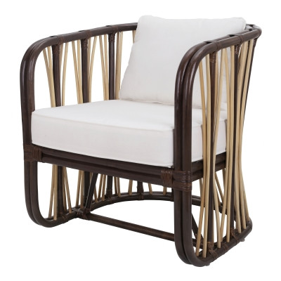 Shyla Rattan Accent Arm Chair, Natural